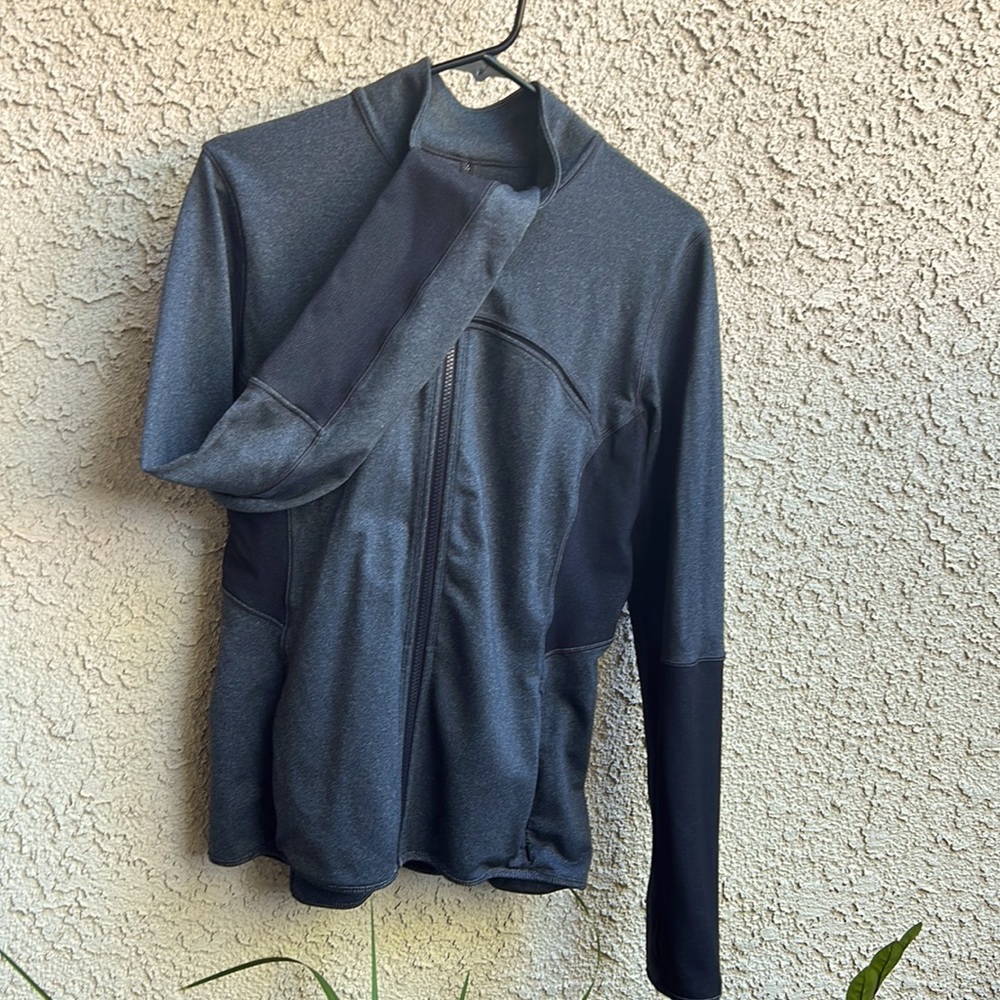 Lululemon Define Jacket Grey And Black - Gem